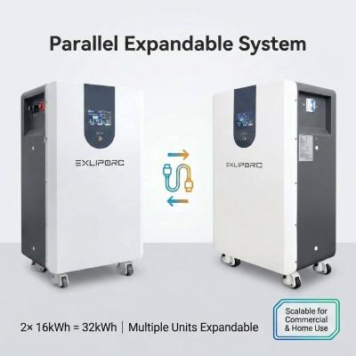 China High Capacity LFP Battery Cabinet 16kWh-50kWh with High Energy Density and Long Cycle Life for Solar Storage for sale