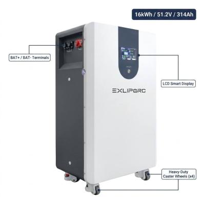 China 16kWh Capacity LFP Battery Cabinet with RS485 Communication and Modular Design for Smart Energy Management for sale