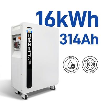 China EXLIPORC 16kWh 51.2V 314Ah LiFePO4 Outdoor Battery System — IP65 Dust-Tight & Water-Resistant for Commercial and Off-Grid Applications for sale
