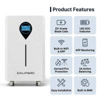 China EXLIPORC LVB16WTC 16kWh LiFePO4 Home Energy Storage System with EV Blade Cells for 8000 Cycles and WiFi APP Monitoring for sale