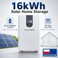 China EXLIPORC 16.58kWh 51.2V LiFePO4 Home Battery with 8000+ Cycles and High Capacity for Home Energy Storage for sale