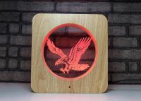 China Eagle Night Light 3D Illusion Table Lamp , 3D LED Illusion Light Home Decor for sale