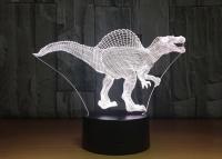 China RGB 3D Dinosaur Night Light Touch Screen Spinosaurus Thanksgiving Gifts for sale