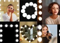 China Warm White LED Makeup Vanity Lights Kit 4 Button Dimming USB Cable Length 1.5 Meters for sale