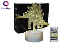 China ABS 3D LED Night Light , 3D Illusion Table Lamp Dinosaur Toys AA Battery for sale