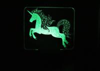 China 4.5~5V 3D LED Illusion Lamps Child Gifts Age 2 Unicorn For Christmas New Year for sale