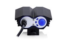 China 4 Modes LED Headlight For Bike , T6 LED 2000LM X2 M2 Rechargeable MTB Lights for sale