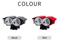 China 4 Modes LED Headlight For Bike , T6 LED 2000LM X2 M2 Rechargeable MTB Lights for sale