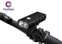 China USB Charging Mountain Bike Flashlight , 2T6 18650 Rechargeable Front Bike Light for sale