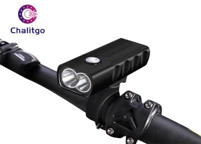 China USB Charging Mountain Bike Flashlight , 2T6 18650 Rechargeable Front Bike Light for sale