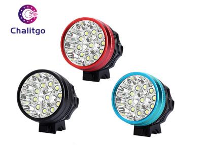 China Black Red Flashing LED Bike Lights 11 Gree LEDs T6 6600 MAh AC 100~240V for sale