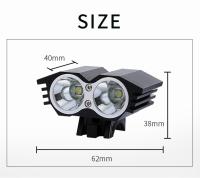 China Front T6 Flashing LED Bike Lights 1800 Lumen With 4 Mode Switch Waterproof for sale