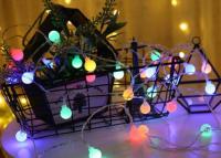 China Waterproof Ball Decorative Indoor String Lights Pure Copper 0.7 Inch Multi Color for sale