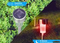 China Landscape Solar Powered LED Garden Lights 7 Color Changing Path Pathway 12 Packs for sale