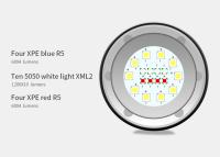 China 80M Marine Flash Torch Flashlight For Diving 10000LM Cree Button Switch 120 Degree Beam Angel for sale