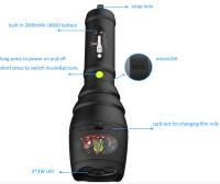 China Christmas Decorative Projector Lights With Music 2000mAh 18650 Battery 0.5W for sale