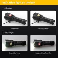 China Rechargeable Ultra Bright LED Flashlight 3800LM Abrasion Resistant Anodizing Surface for sale