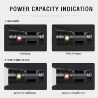 China IPX5 Ultra Bright LED Flashlight Handheld Worklight 300m-500m Distance 3.7V for sale