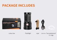 China IPX5 Ultra Bright LED Flashlight Handheld Worklight 300m-500m Distance 3.7V for sale