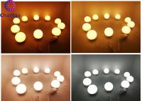 China Hidden Wiring LED Makeup Vanity Lights With Dimmer Waterproof Adhensive Sticker for sale