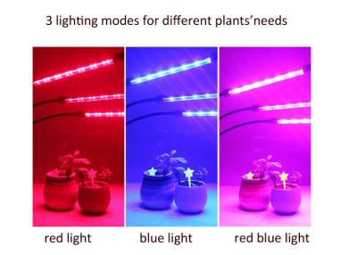 China LED Three - Tube Grow Lights For Indoor Plants , Cycle Timing Full Spectrum Grow Lights for sale