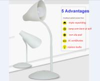 China 5000K Study Dimmable LED Table Lamp Brightness Night Light AC110-220V Optional Color for sale