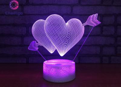 China 7 Colors Gradual Changing 3D LED Illusion Lamps Touch Switch USB Table Lamp for sale
