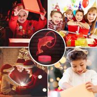 China 7 Color Father Christmas Led Decorative Table Lamps 3 AA Battery / USB Cable Support for sale