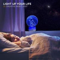 China Basketball Design 3D Night Light Table Lamp USB Charge Lighting Bedroom Use for sale
