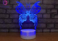 China Butterfly Lamps for Girls Bedroom Baby Night Light Butterfly 7 Colors Change with Remote for sale