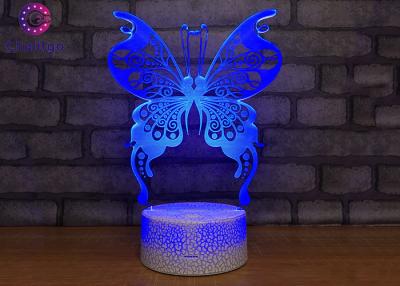 China Butterfly Lamps for Girls Bedroom Baby Night Light Butterfly 7 Colors Change with Remote for sale
