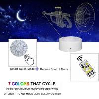 China Trumpet Shape 3D LED Illusion Lamps 7 Colors Change 15 Keys Remote Control for sale