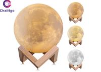 China 3D Printing Moon Globe Light 5.9 Inch Glowing Moon Lamp Tap Change 3 Colors for sale