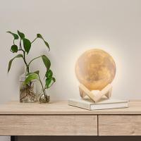 China 3D Printing Moon Globe Light 5.9 Inch Glowing Moon Lamp Tap Change 3 Colors for sale