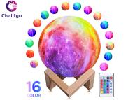 China Moon Lamp 16 RGB Colors 3D Night Light for Kids Bedroom Decoration Birthday Gifts for sale