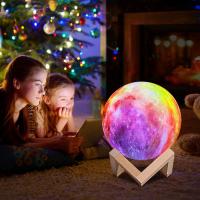 China Moon Lamp 16 RGB Colors 3D Night Light for Kids Bedroom Decoration Birthday Gifts for sale