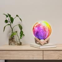 China 16 Colors 3D Print Star Moon Lamp Light Colorful Change Touch Home Decor for sale
