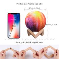 China Decoration 3D LED Illusion Lamps / LED Desk Light Battey Support for sale