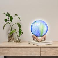 China Personalized Moon Led Night Light 5.9 Inch With Stand 16 Colors RGB for sale