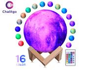 China Moon Lighting 3D LED Illusion Lamps Remote Control 8 Sizes With 400mAh Recharging Battery for sale