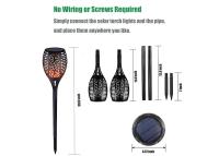 China Solar Powered Yard Light Outdoor Waterproof Solar Torch Lights for Garden Landscape Decoration Lighting for sale