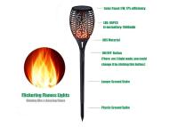 China Outdoor Waterproof Garden Pathway Solar Torch Light 1500mAh Battery Type for sale