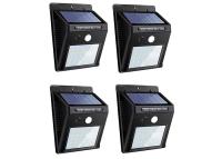 China 30 Led Solar Powered Yard Lights Outdoor Lighting 120 Degrees Angle Motion Sensor Bright White Color for sale