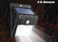 China 30 Led Solar Powered Yard Lights Outdoor Lighting 120 Degrees Angle Motion Sensor Bright White Color for sale