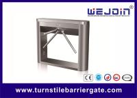 China Waist High Tripod Turnstile Barrier Gate Stainless Steel For Restaurants , Hotel for sale