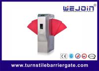 China Widen Lane SS Automatic Turnstiles Flap Barrier Electro - Mechanical Design for sale