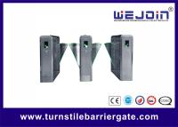 China Retractable Flap Barrier Gate Stainless Steel Pedestrian Turnstiles Wing Barrier for sale