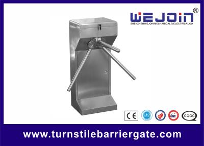 China Low Noise Pedestrian Access Control Tripod Turnstile Gate AC 110V / 220V for sale