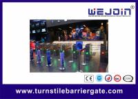 China Intelligent Flap barrier integrated with IC Card and 304 stainless steel Housing Used in Cinema for sale