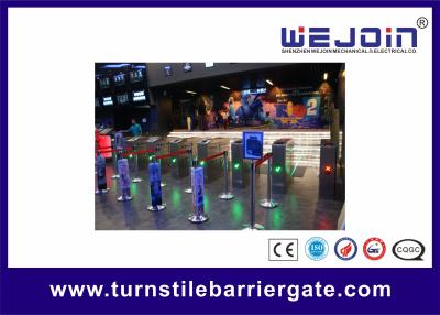 China Intelligent Flap barrier integrated with IC Card and 304 stainless steel Housing Used in Cinema for sale